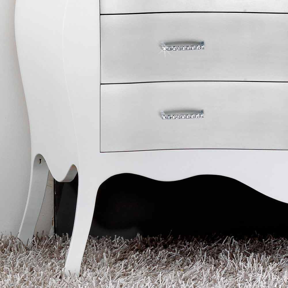 Commode design classique en bois massif avec 6 tiroirs Bore