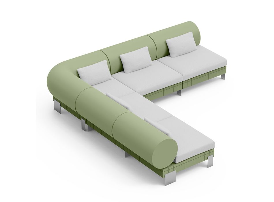 Canapé d'angle en polyéthylène de différentes couleurs