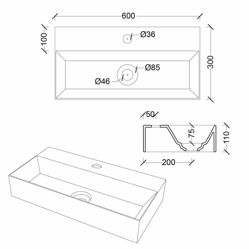 Lavabo à poser ou suspendu en céramique blanche ou colorée