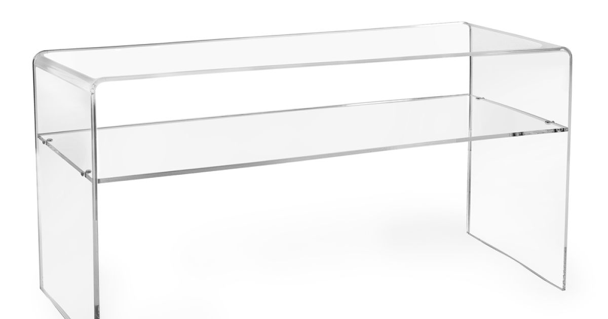 Meuble TV en Plexiglas Transparent Made in Italy