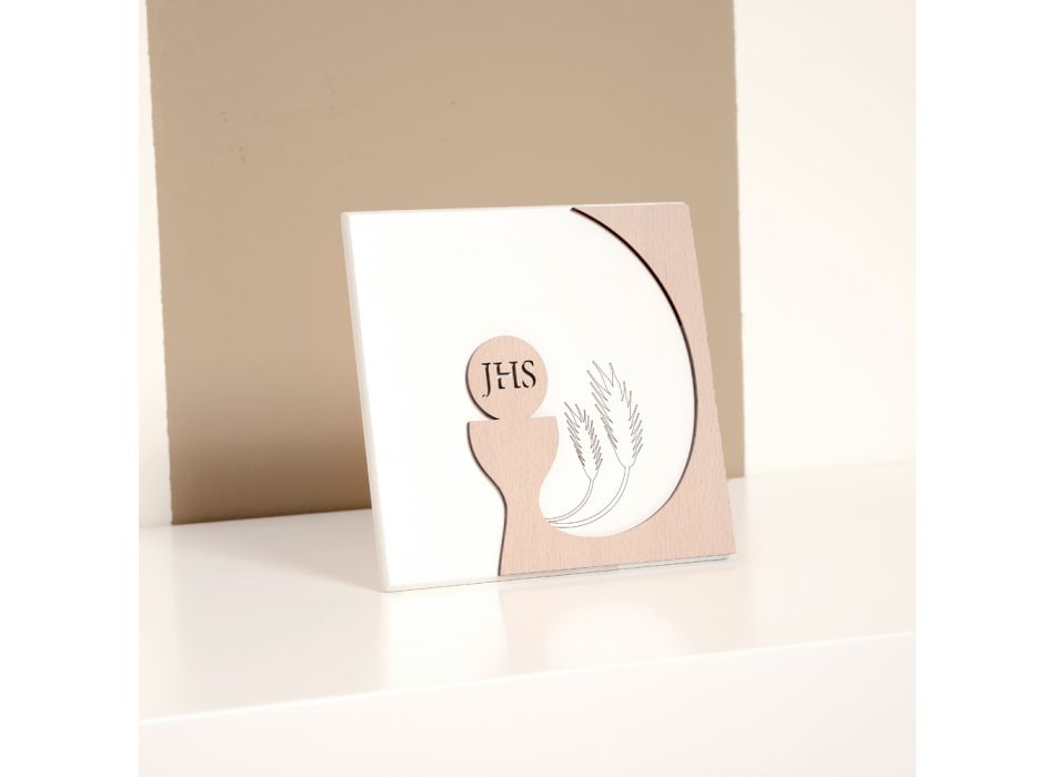 Petit tableau représentant l'Eucharistie Made in Italy