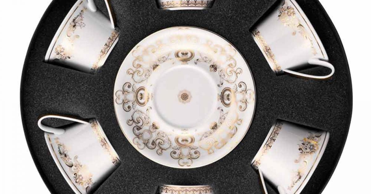 Rosenthal Versace Medusa Gala tasse de thé en porcelaine 6 pièces