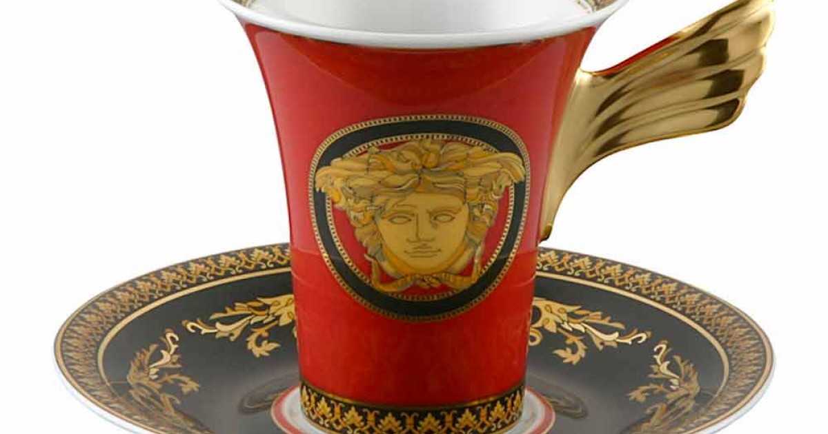 Rosenthal Versace Medusa Rosso Tasse à café en porcelaine