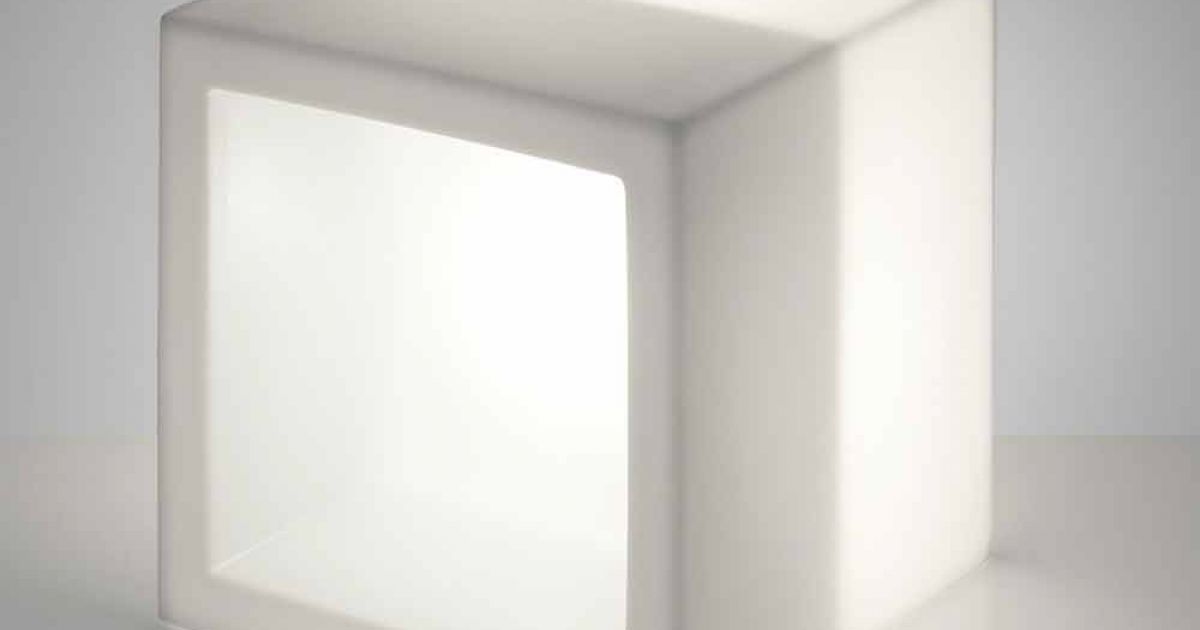 Tablette lumineuse en forme de cube de design moderne Slide Open Cube ...