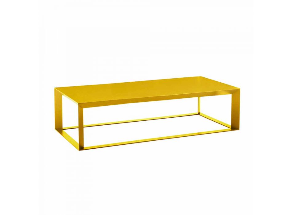 Table basse basse en acier, design italien moderne