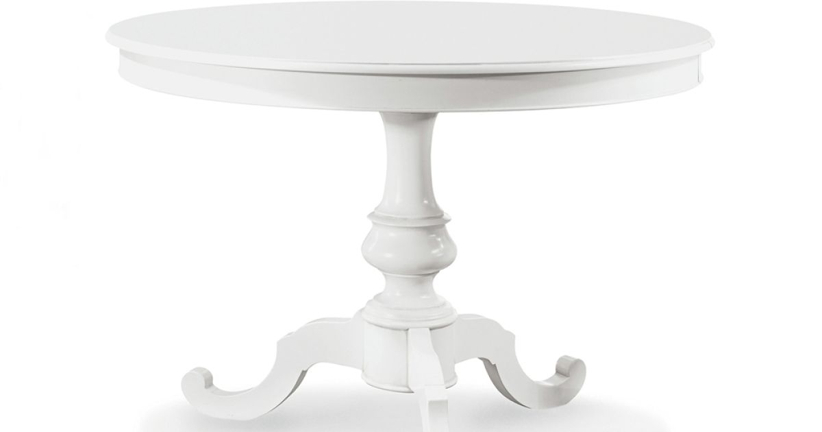 Table de salon ronde extensible en bois