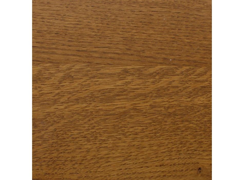 Table à manger ovale en chêne teinté noyer clair