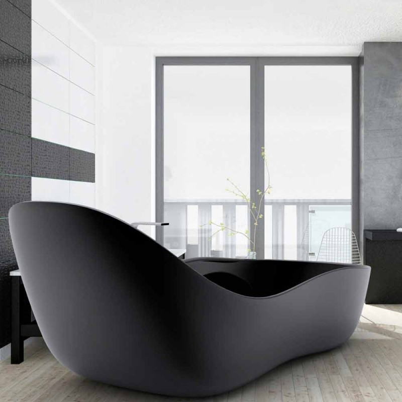 Baignoire îlot de design moderne Wave, faite en Italie