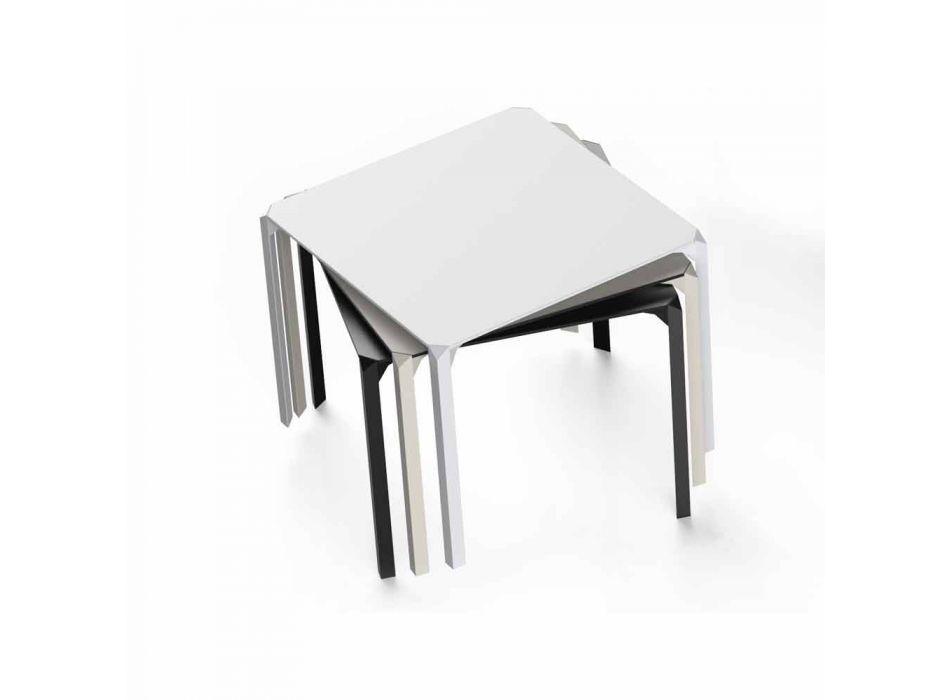 Vondom Quartz table de jardin carrée en polyamide, de design moderne
